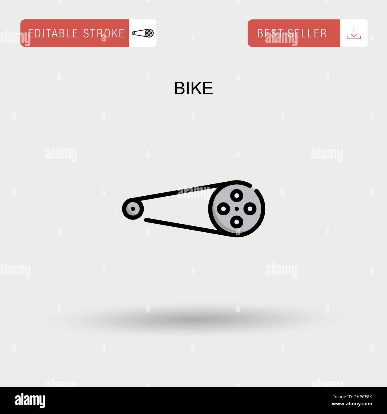 Bike Simple vector icon Stock Vector Image & Art - Alamy
