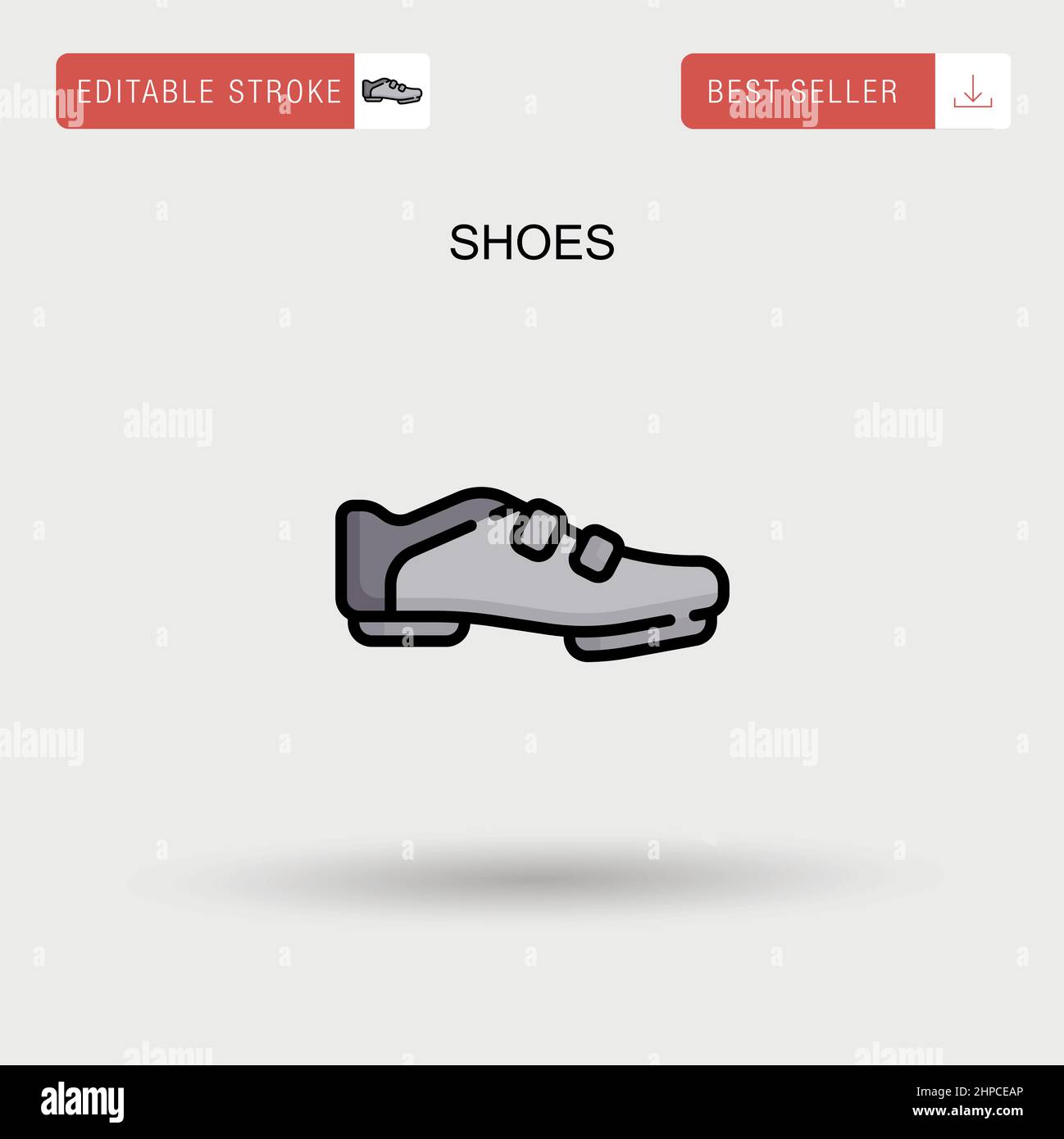 Shoes Simple vector icon Stock Vector Image & Art - Alamy