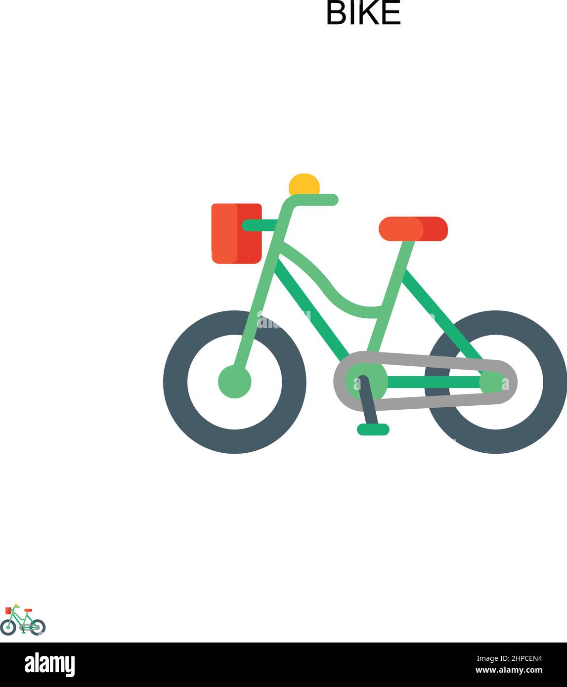 Bike Simple vector icon. Illustration symbol design template for web ...