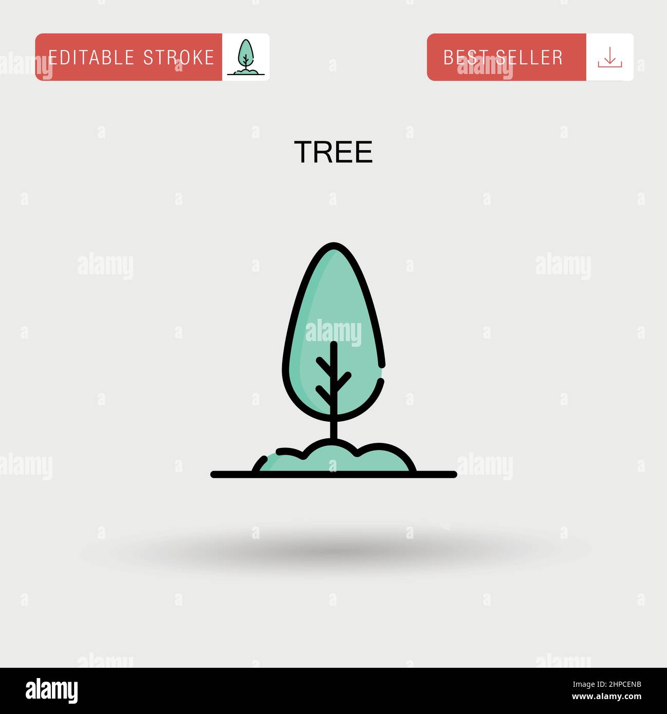Tree Simple vector icon Stock Vector Image & Art - Alamy