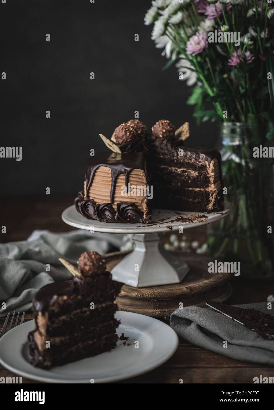 Heavenly hazelnut chocolate cake hi-res stock photography and images ...