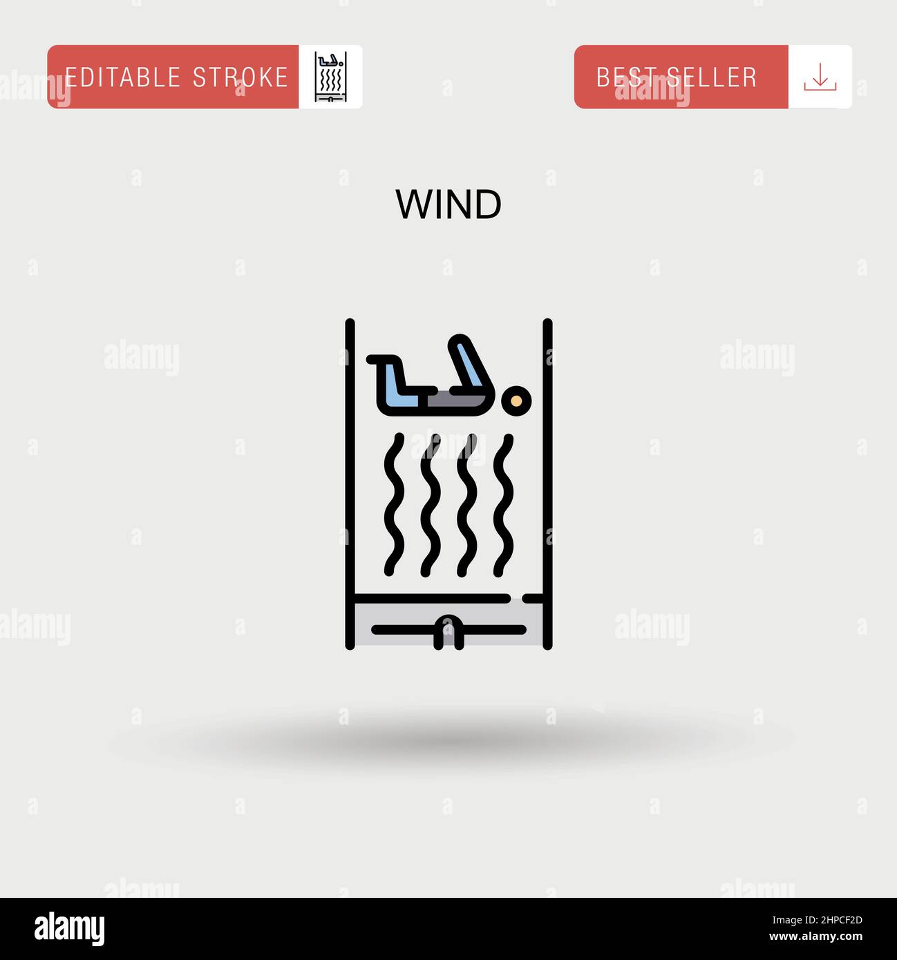 Wind Simple vector icon Stock Vector Image & Art - Alamy