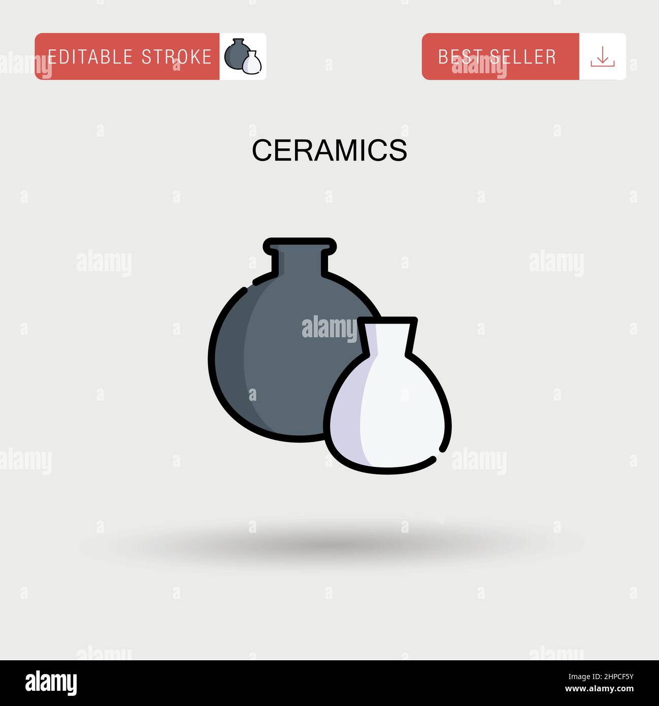 Ceramics Simple vector icon Stock Vector Image & Art - Alamy