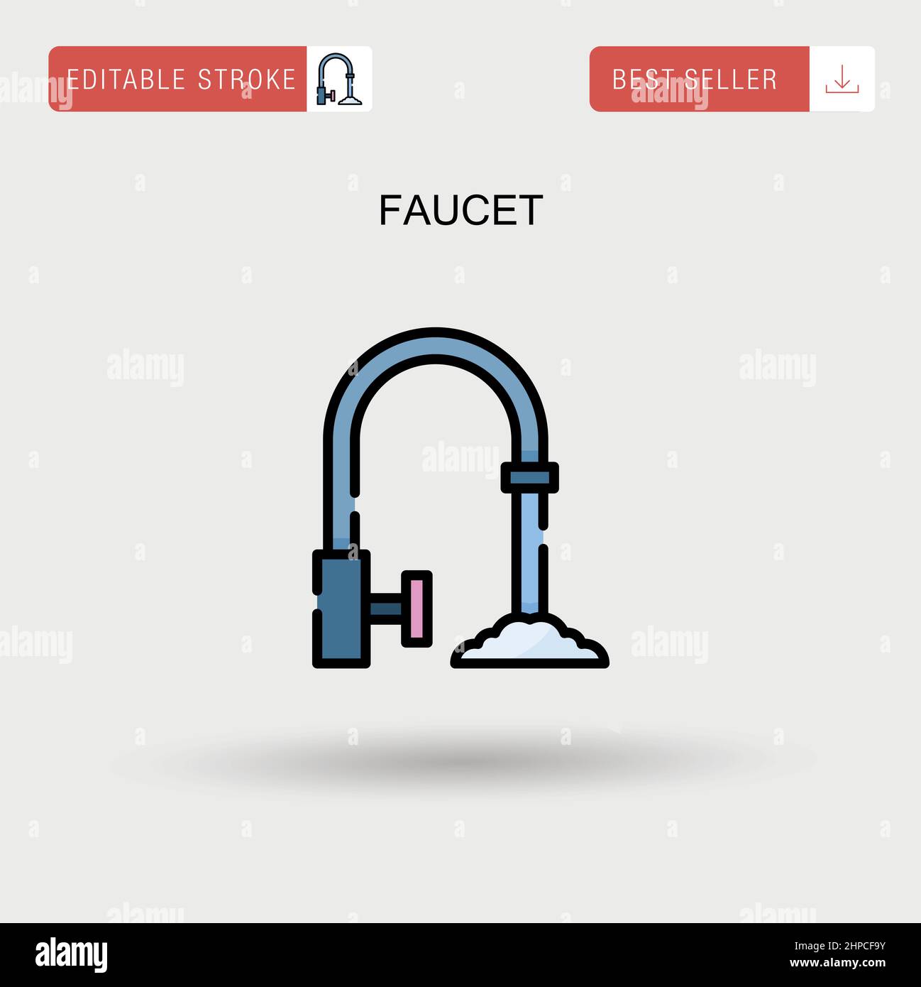 Water faucet glass Stock Vector Images - Alamy