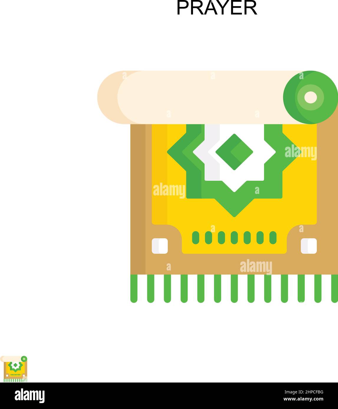 Prayer Simple vector icon. Illustration symbol design template for web ...