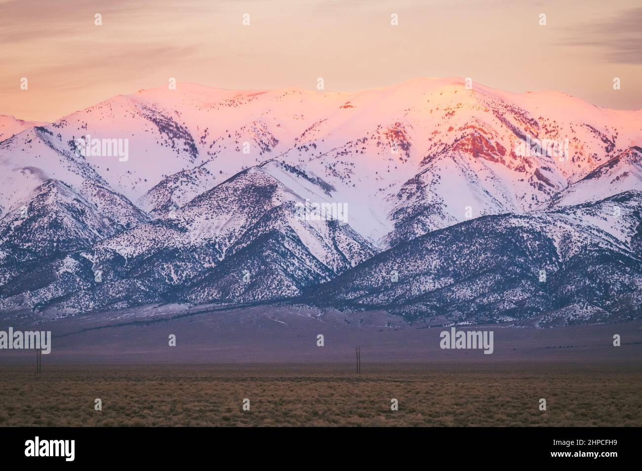 Desert alpenglow hi-res stock photography and images - Alamy
