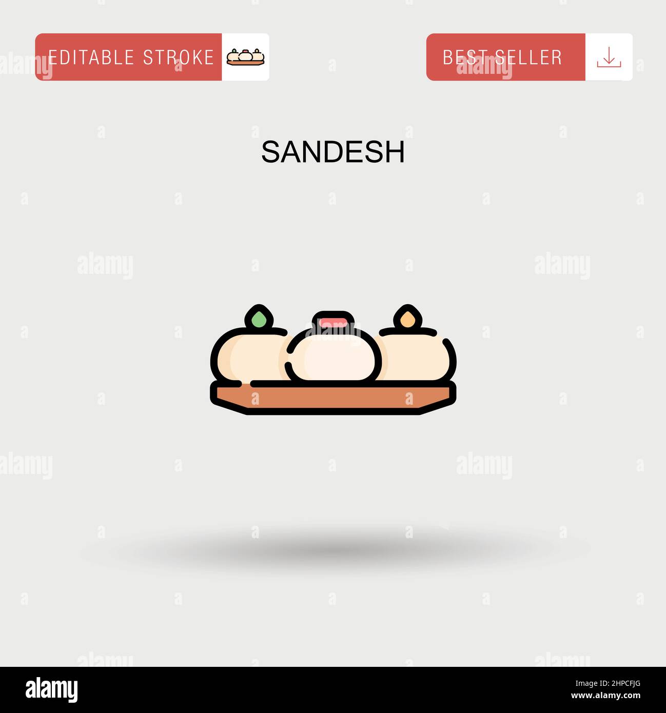 Indian sweets red Stock Vector Images - Alamy