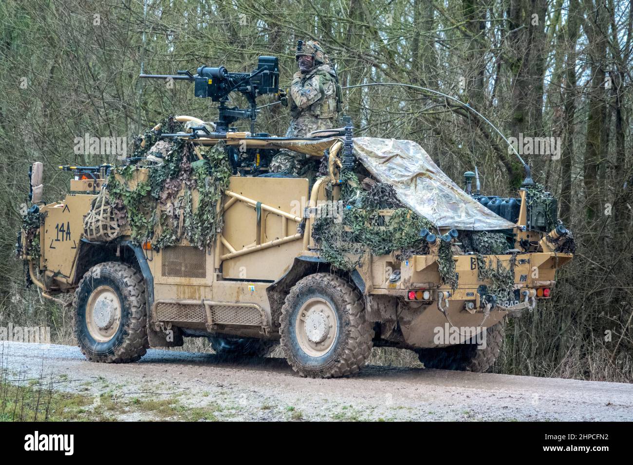 British army Supacat Jackal 4x4 rapid assault, fire support and ...