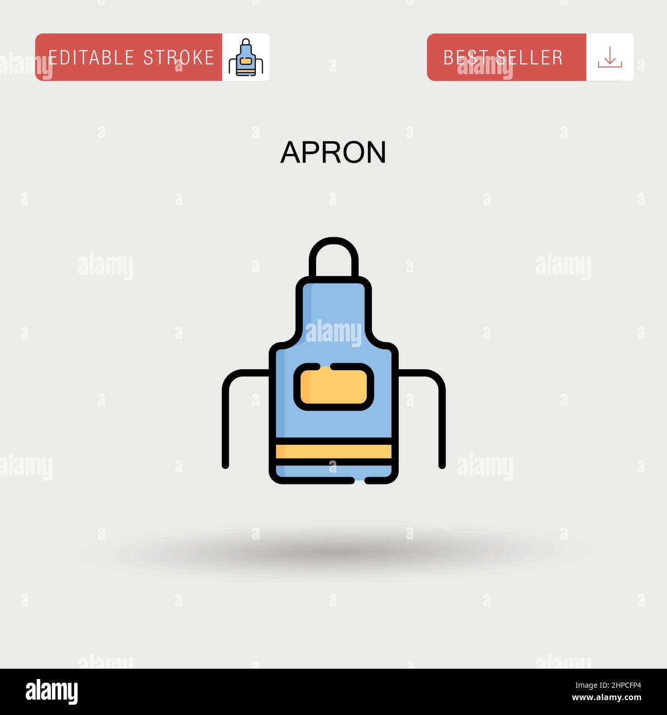 Kitchen apron man chef Stock Vector Images - Alamy