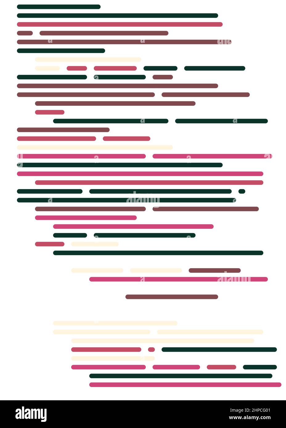 Cartoon coding simulated lines vector illustration Stock Vector Image ...