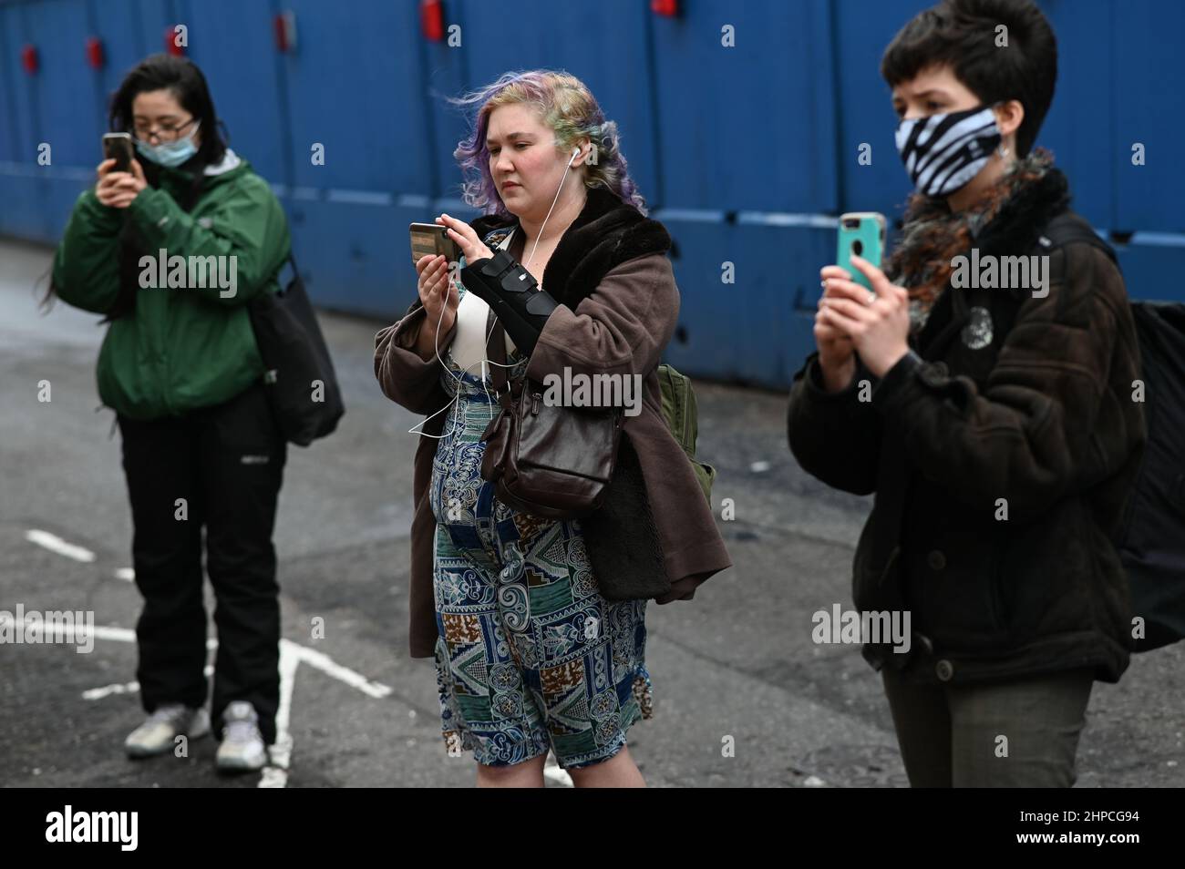Mexican embassy, London, UK. 20 February 2022. Protests against ...