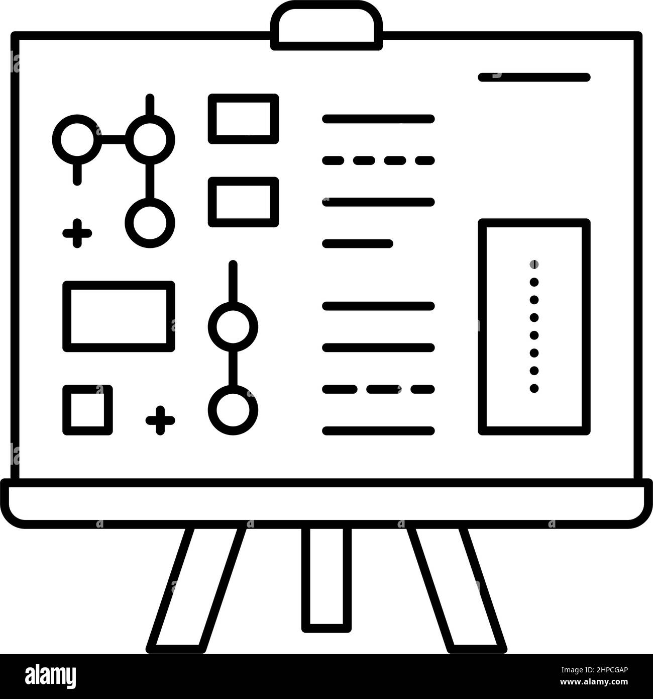 technical report line icon vector illustration Stock Vector Image & Art ...