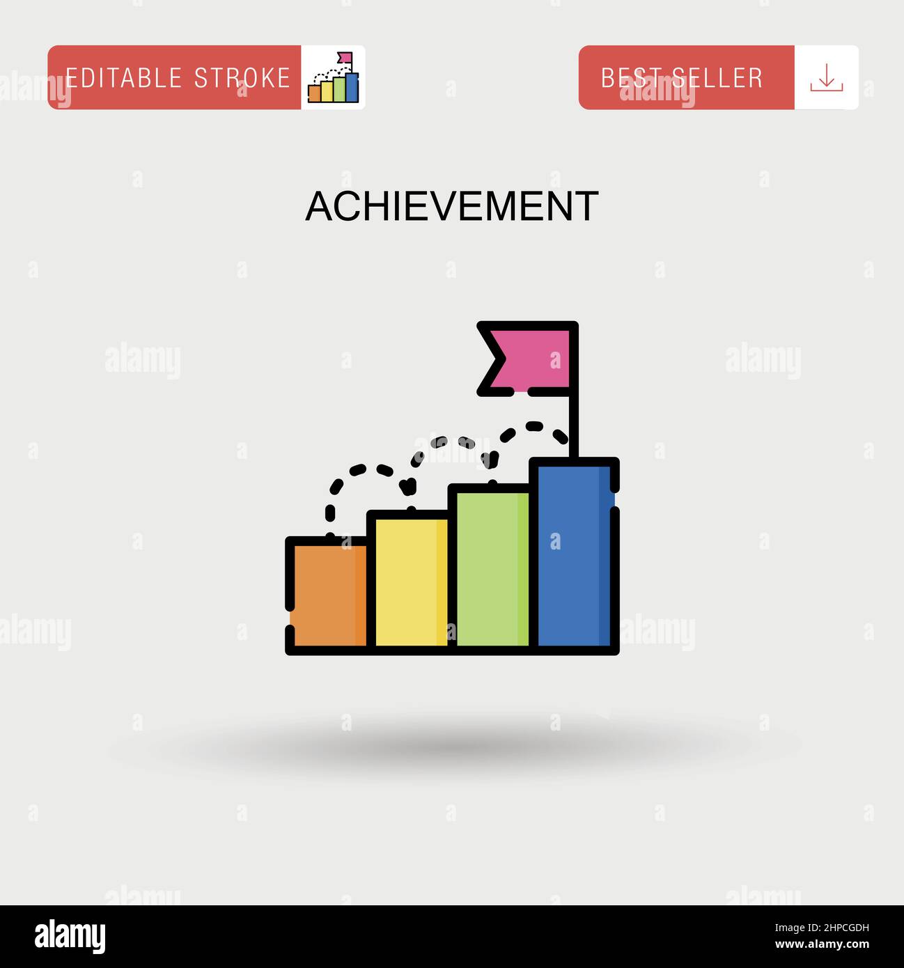 Achievement Simple vector icon Stock Vector Image & Art - Alamy