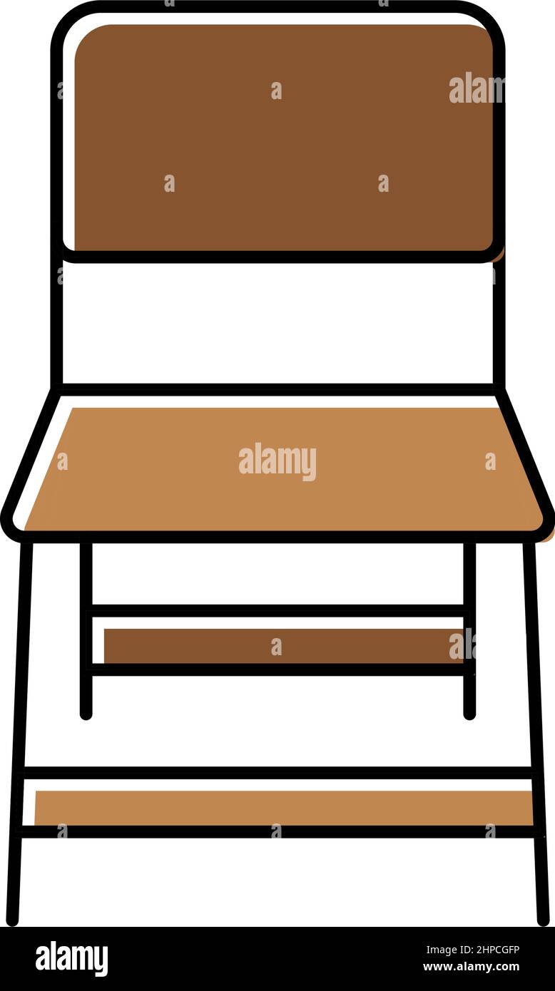 folding chair color icon vector illustration Stock Vector Image & Art ...