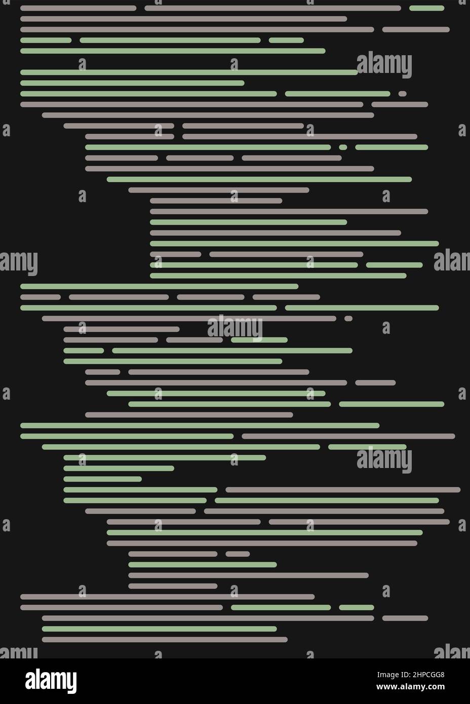 Cartoon coding simulated lines vector illustration Stock Vector Image ...