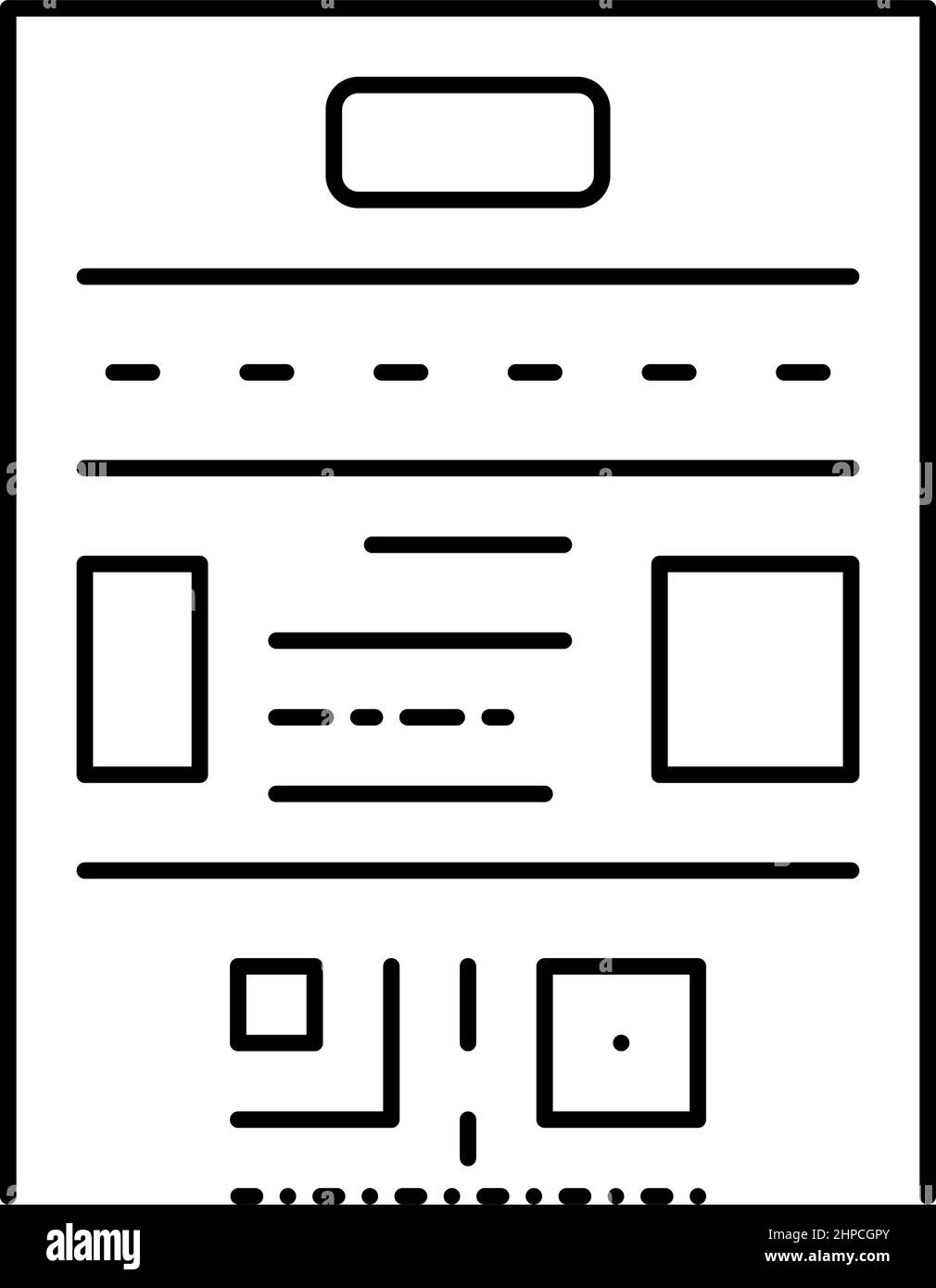 rules lotto line icon vector illustration Stock Vector Image & Art - Alamy