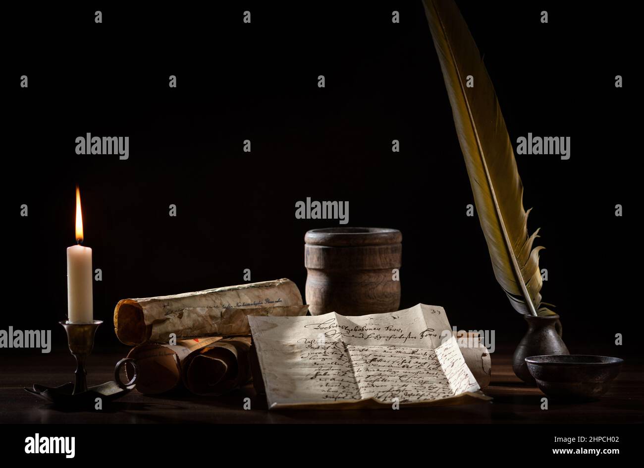 Antique writing set Stock Photo - Alamy