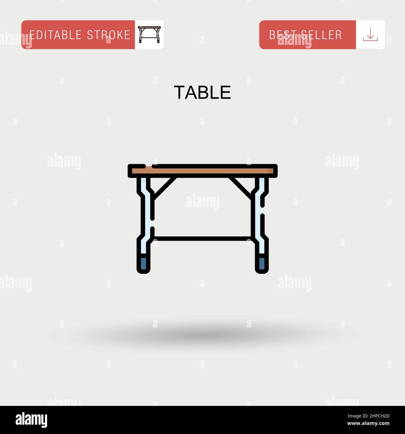 Table Simple vector icon Stock Vector Image & Art - Alamy