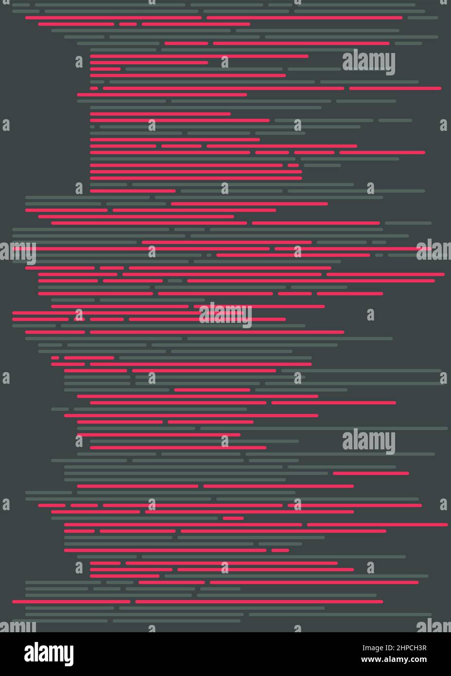 Cartoon coding simulated lines vector illustration Stock Vector Image ...