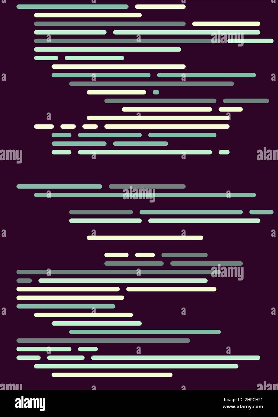 Cartoon coding simulated lines vector illustration Stock Vector Image ...