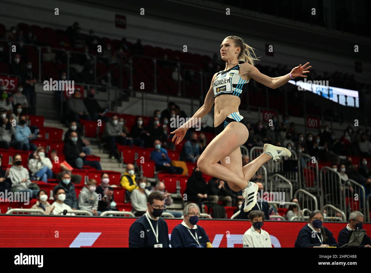 Duesseldorf, Germany. 20th Feb, 2022. Germany's Merle Homeier ...