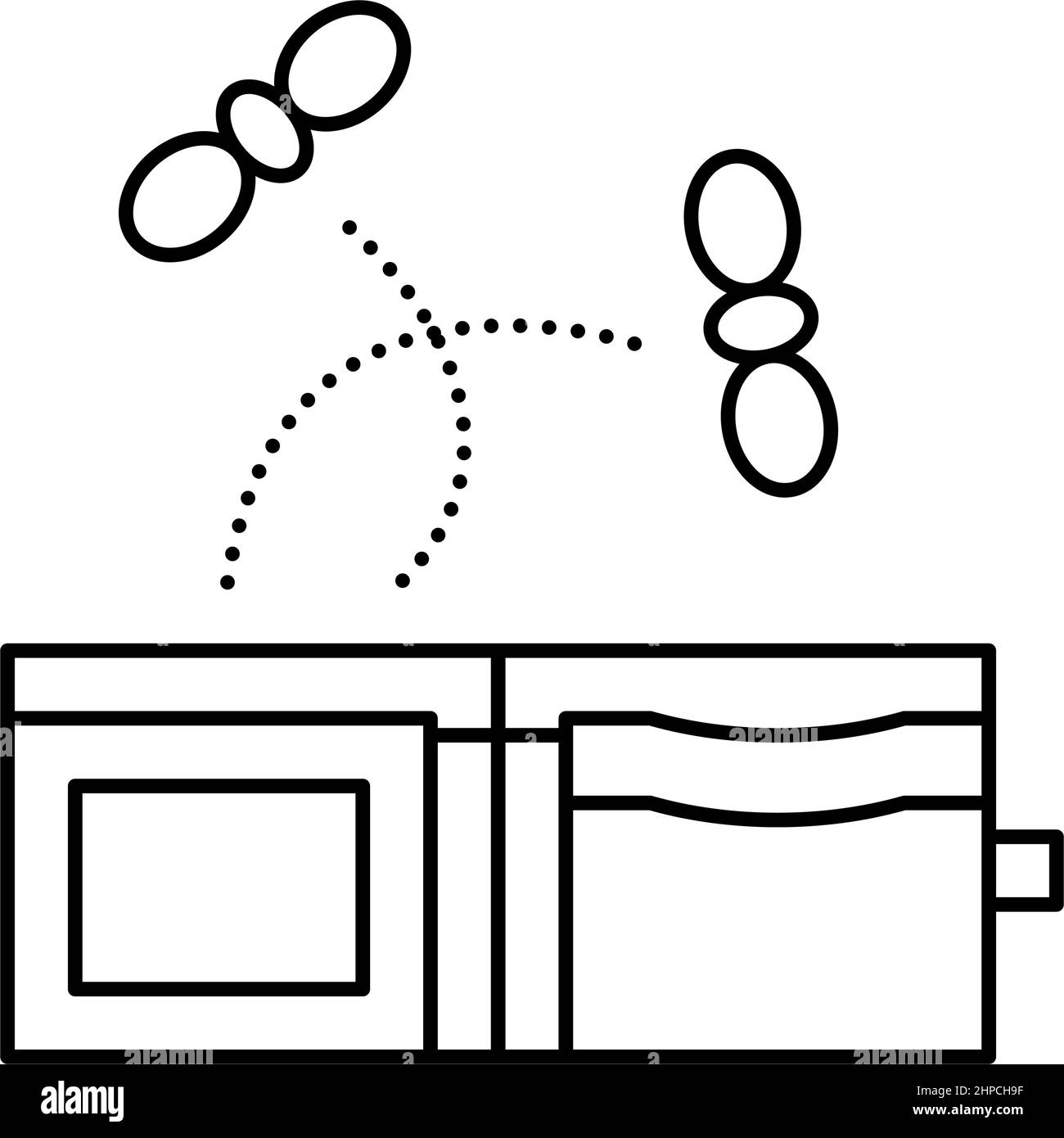 empty wallet line icon vector illustration Stock Vector Image & Art - Alamy