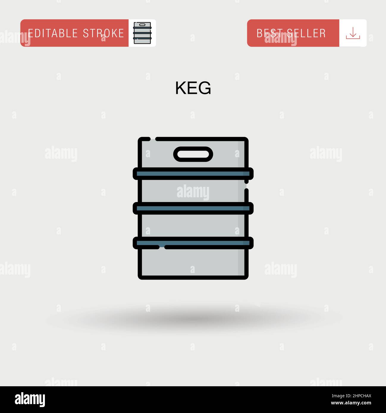 Aluminium barrel Stock Vector Images - Alamy