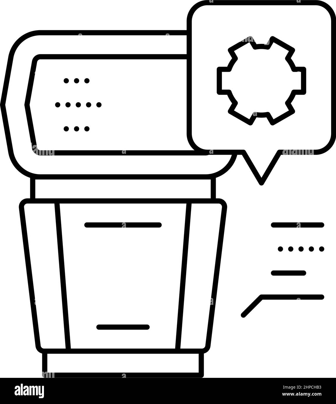 photo camera flash repair line icon vector illustration Stock Vector ...