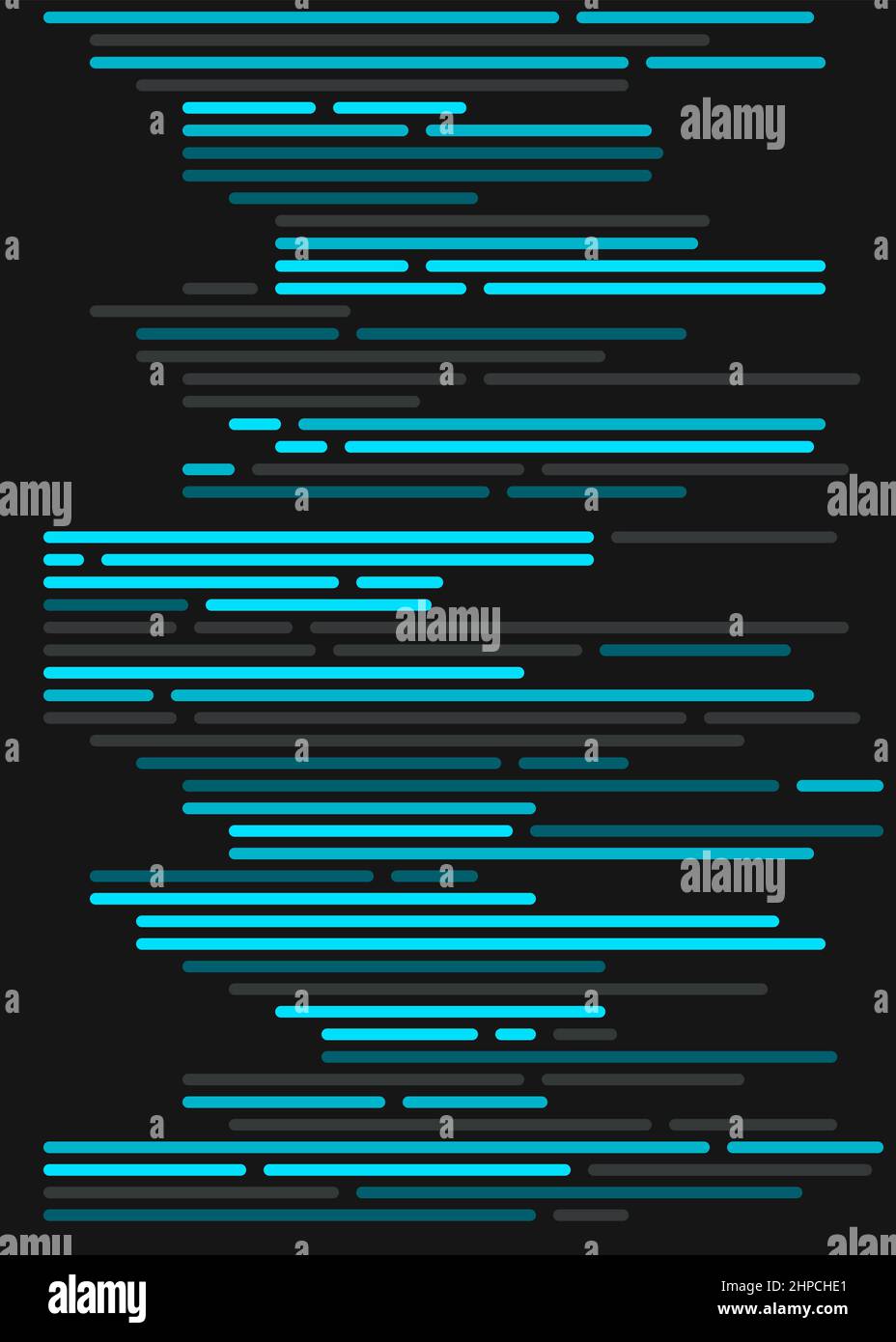 Cartoon coding simulated lines vector illustration Stock Vector Image ...