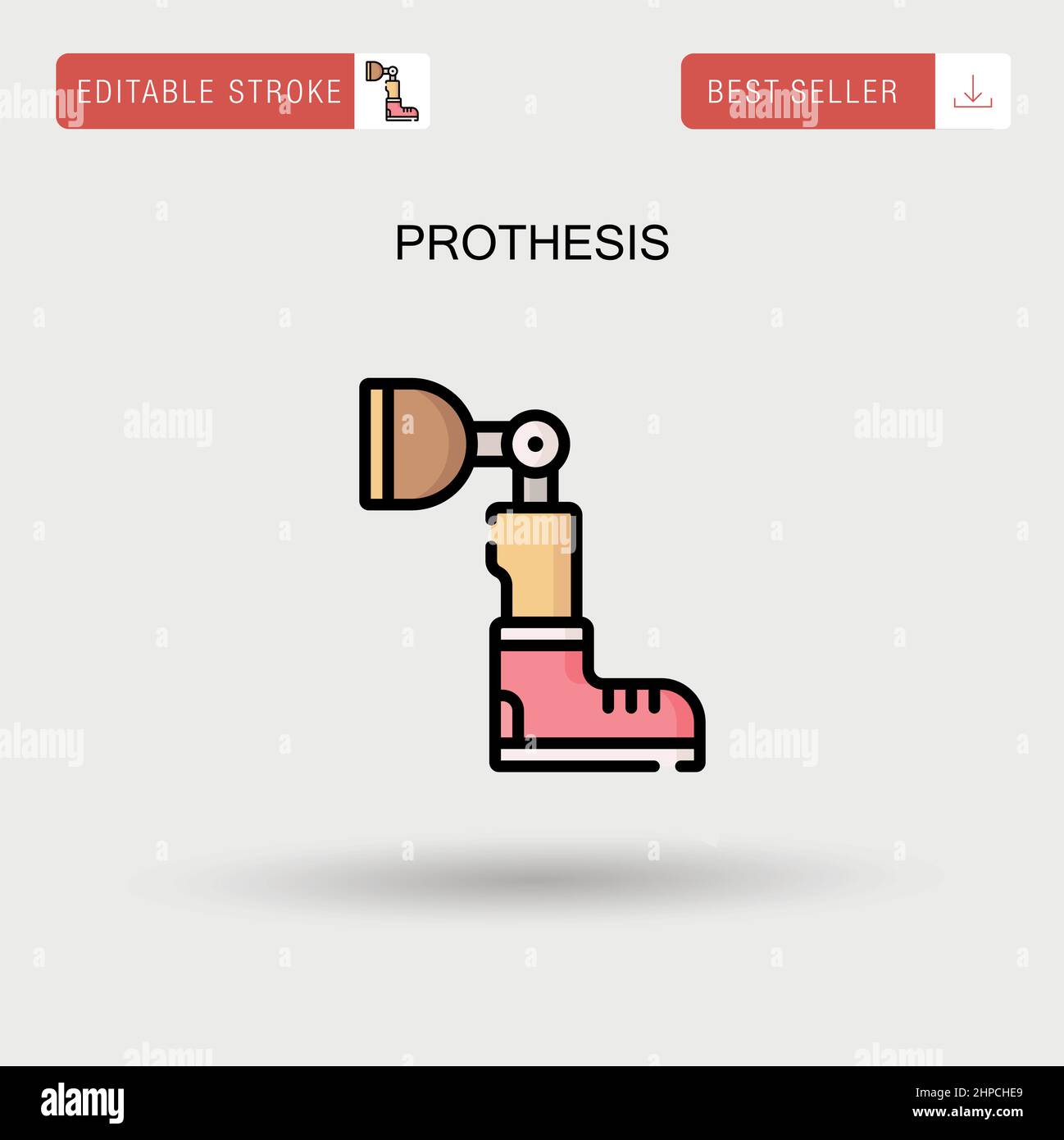 Prothesis Simple vector icon Stock Vector Image & Art - Alamy