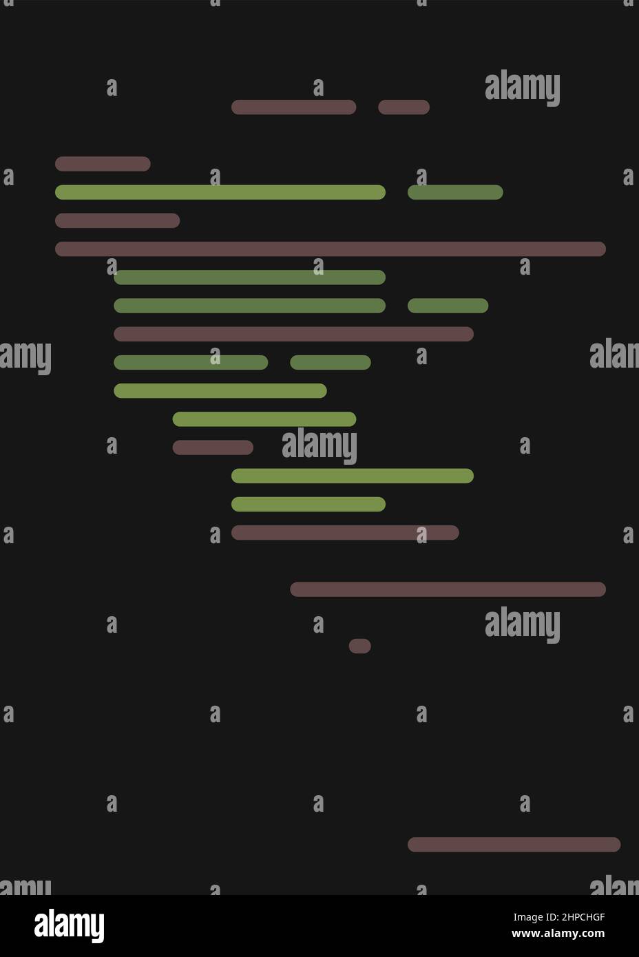 Cartoon coding simulated lines vector illustration Stock Vector Image ...