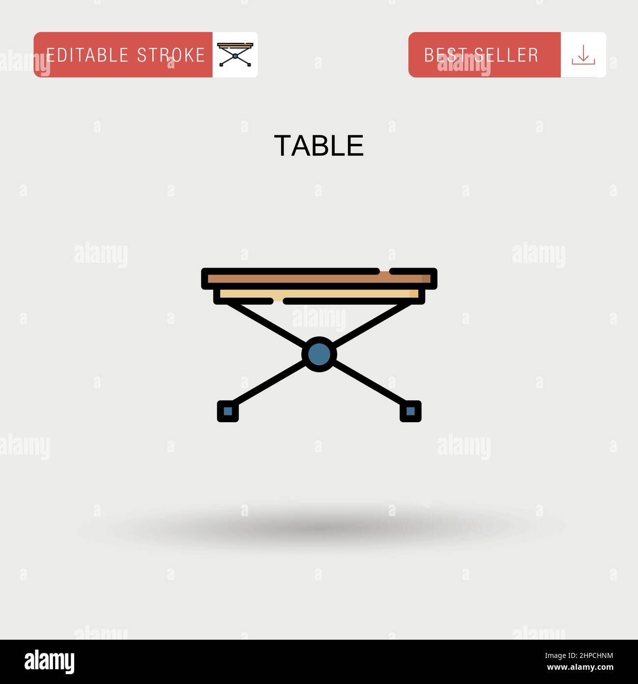 Table Simple vector icon Stock Vector Image & Art - Alamy