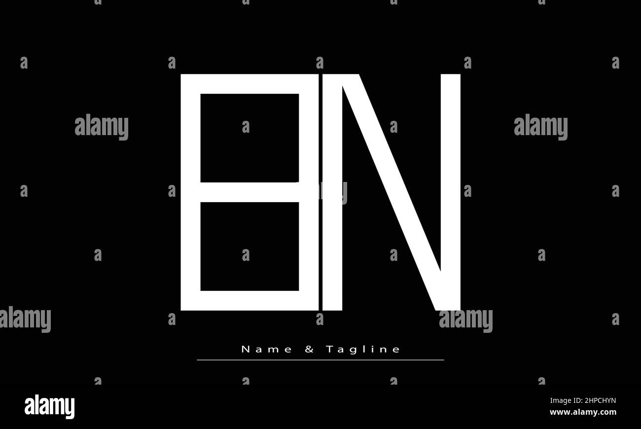 Bn alphabet Black and White Stock Photos & Images - Alamy