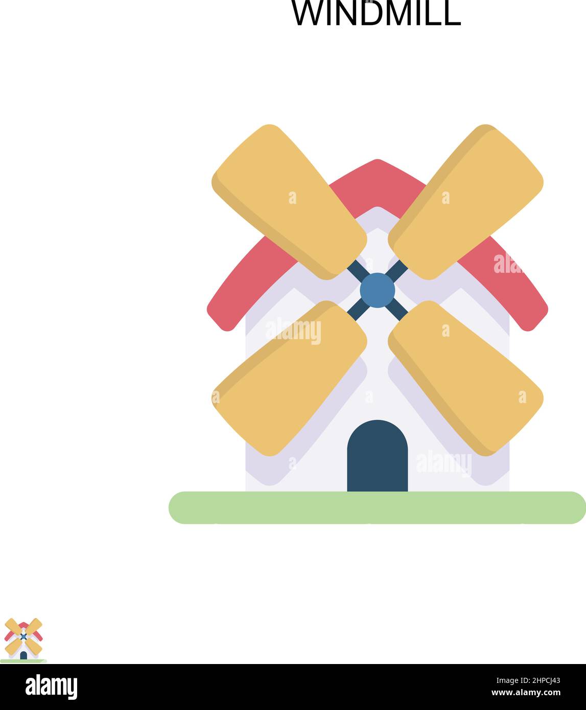 Offshore windfarm electricity Stock Vector Images - Alamy