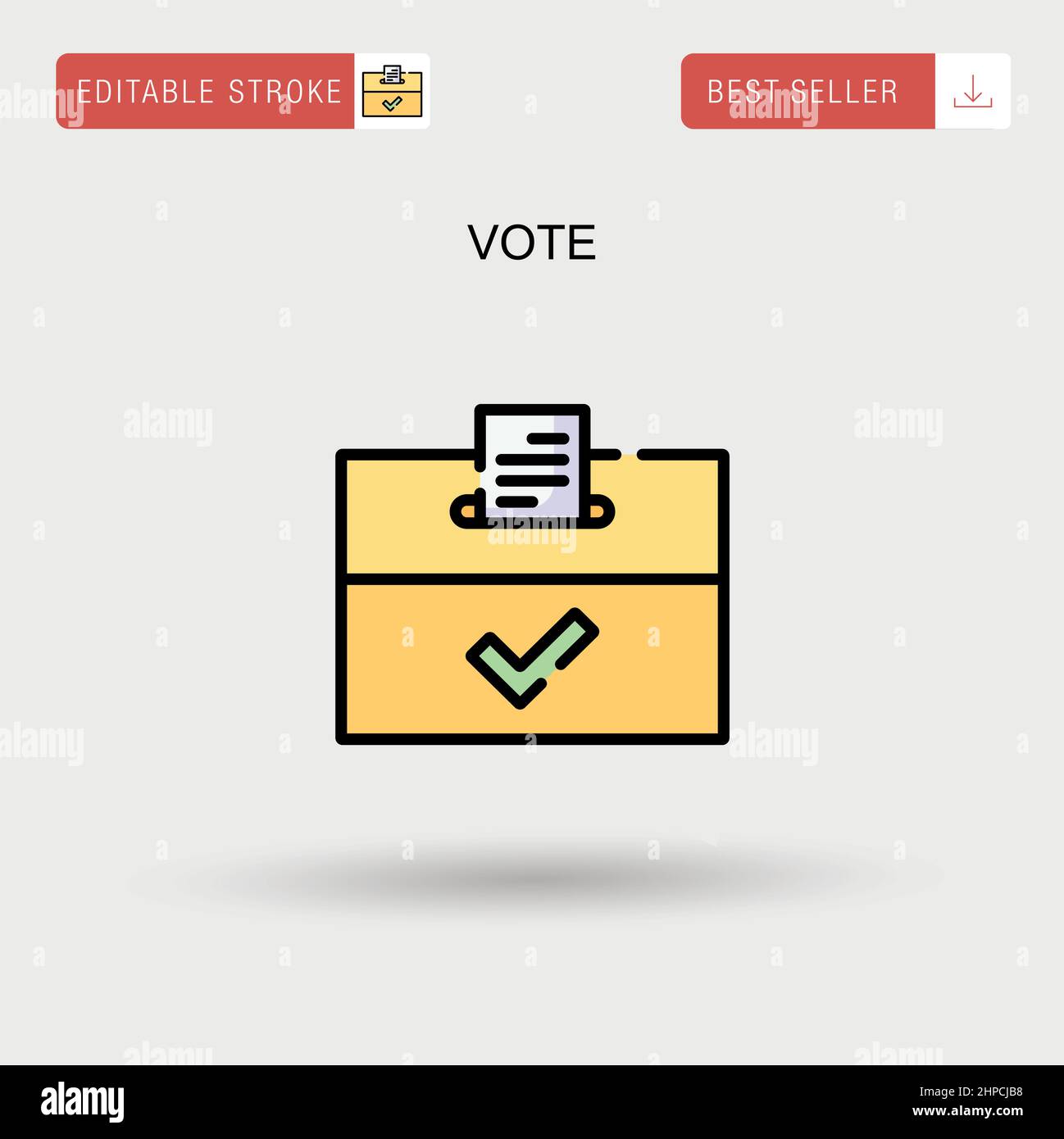 Vote Simple vector icon Stock Vector Image & Art - Alamy