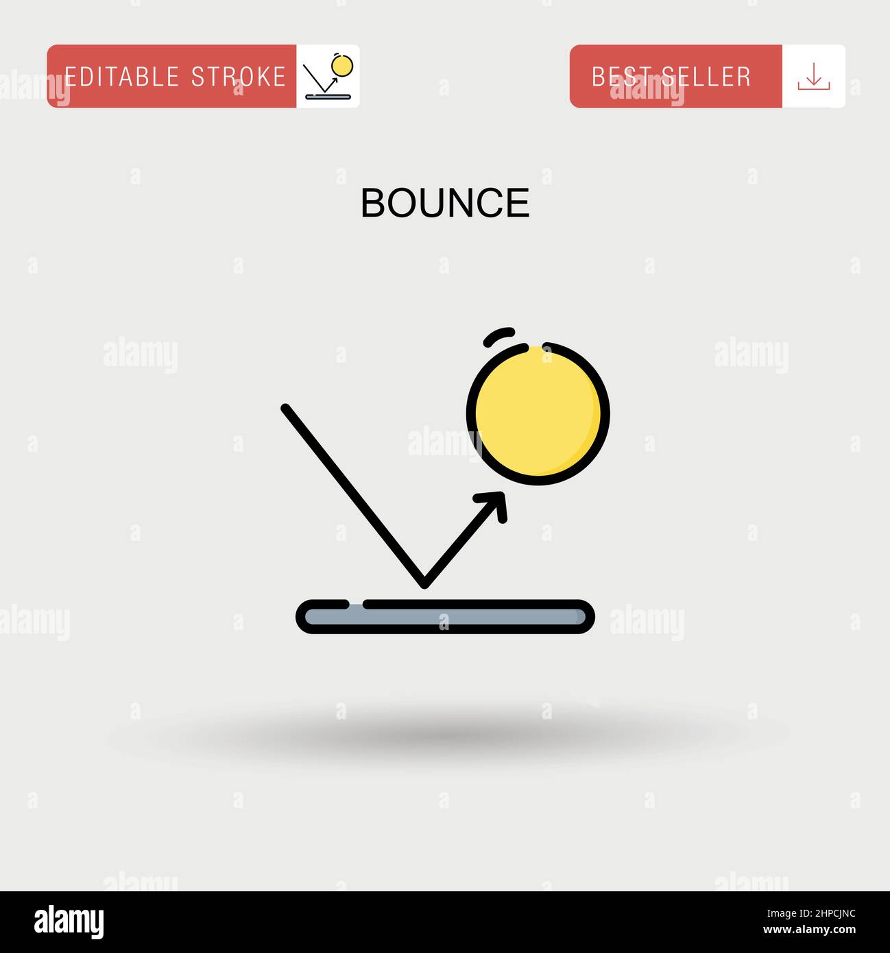 Bounce Simple vector icon Stock Vector Image & Art - Alamy