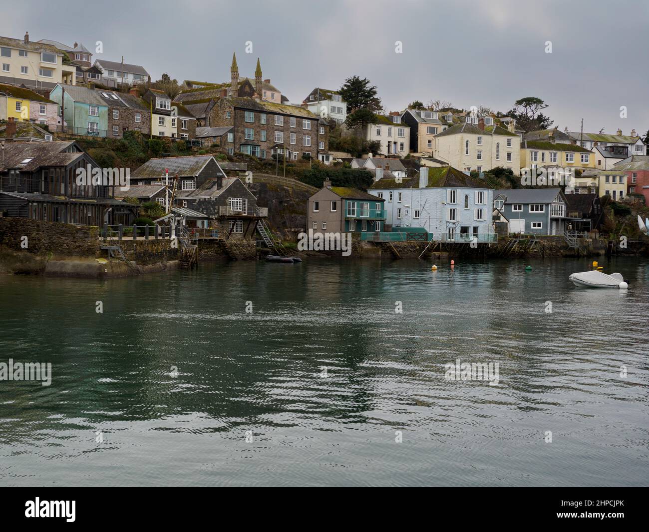 Polruan cornwall village hi-res stock photography and images - Alamy
