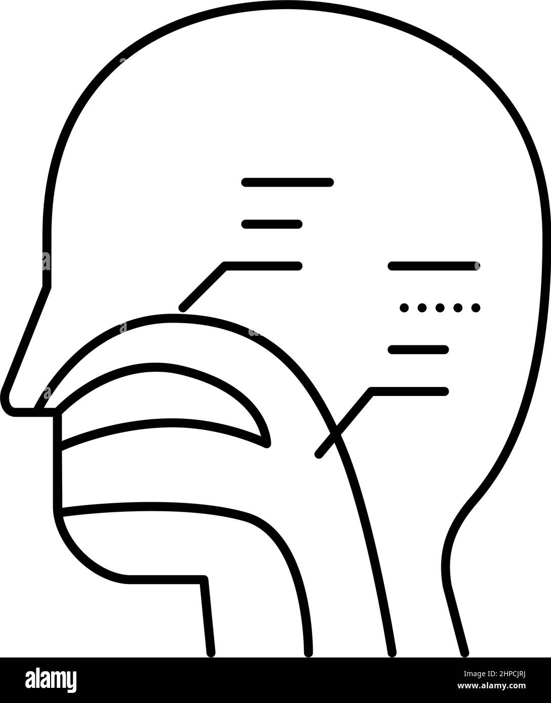 nasal passages line icon vector illustration Stock Vector Image & Art ...