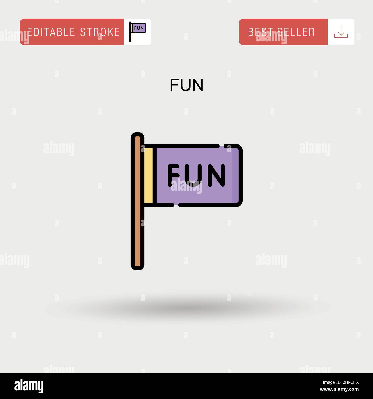 Fun Simple vector icon Stock Vector Image & Art - Alamy