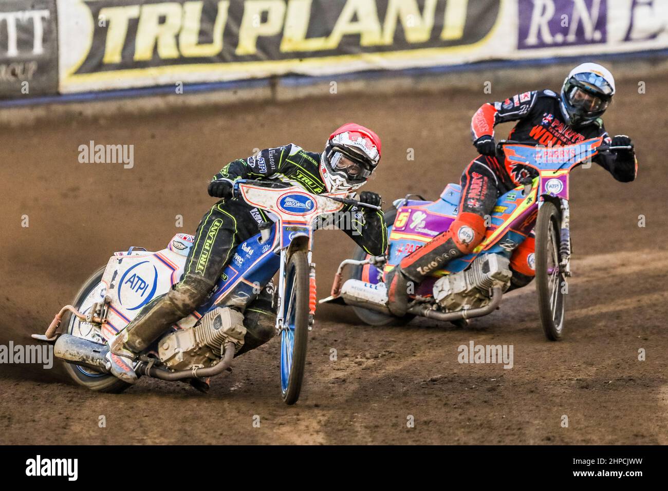 Jason Crump (r), Rory Schlein (w). Ipswich Witches 36-54 Wolverhampton ...