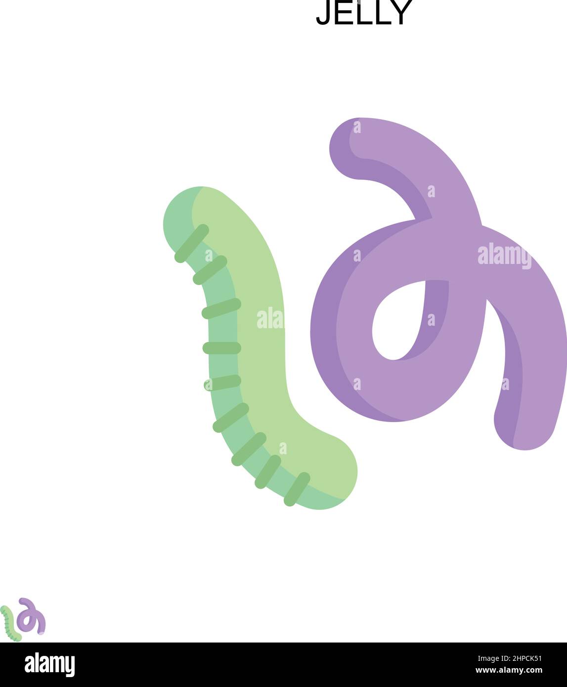 Jelly candy icon cartoon hi-res stock photography and images - Alamy