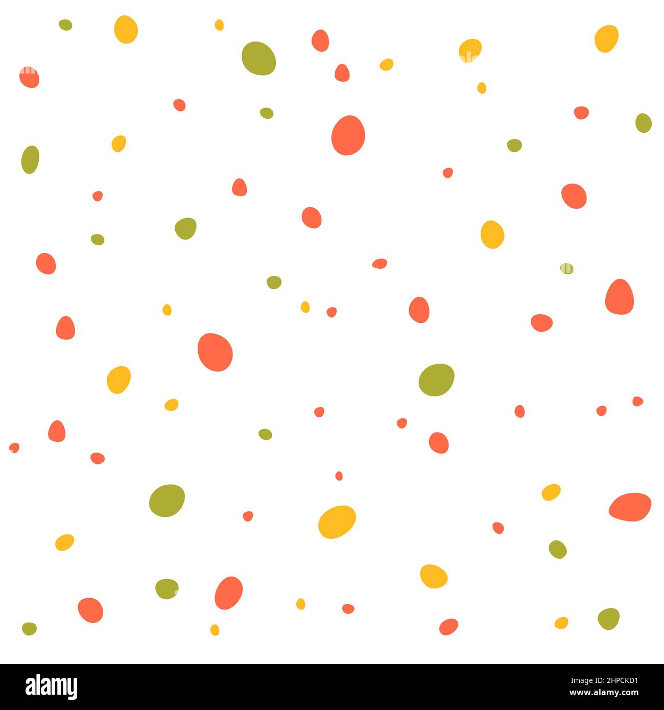 Colorful spots on a white background. Vector seamless pattern Stock ...