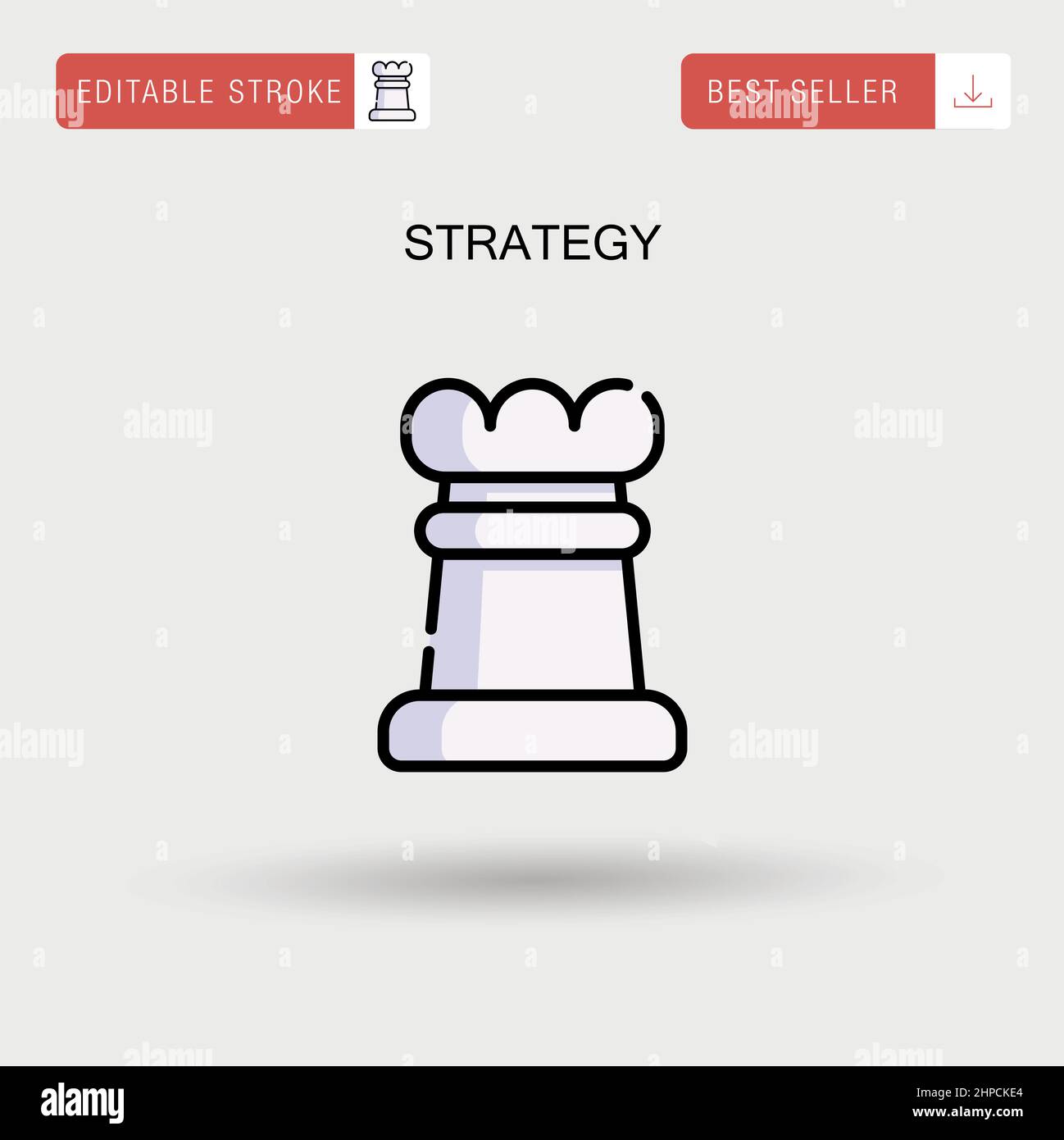 Smart strategy icon Stock Vector Images - Alamy