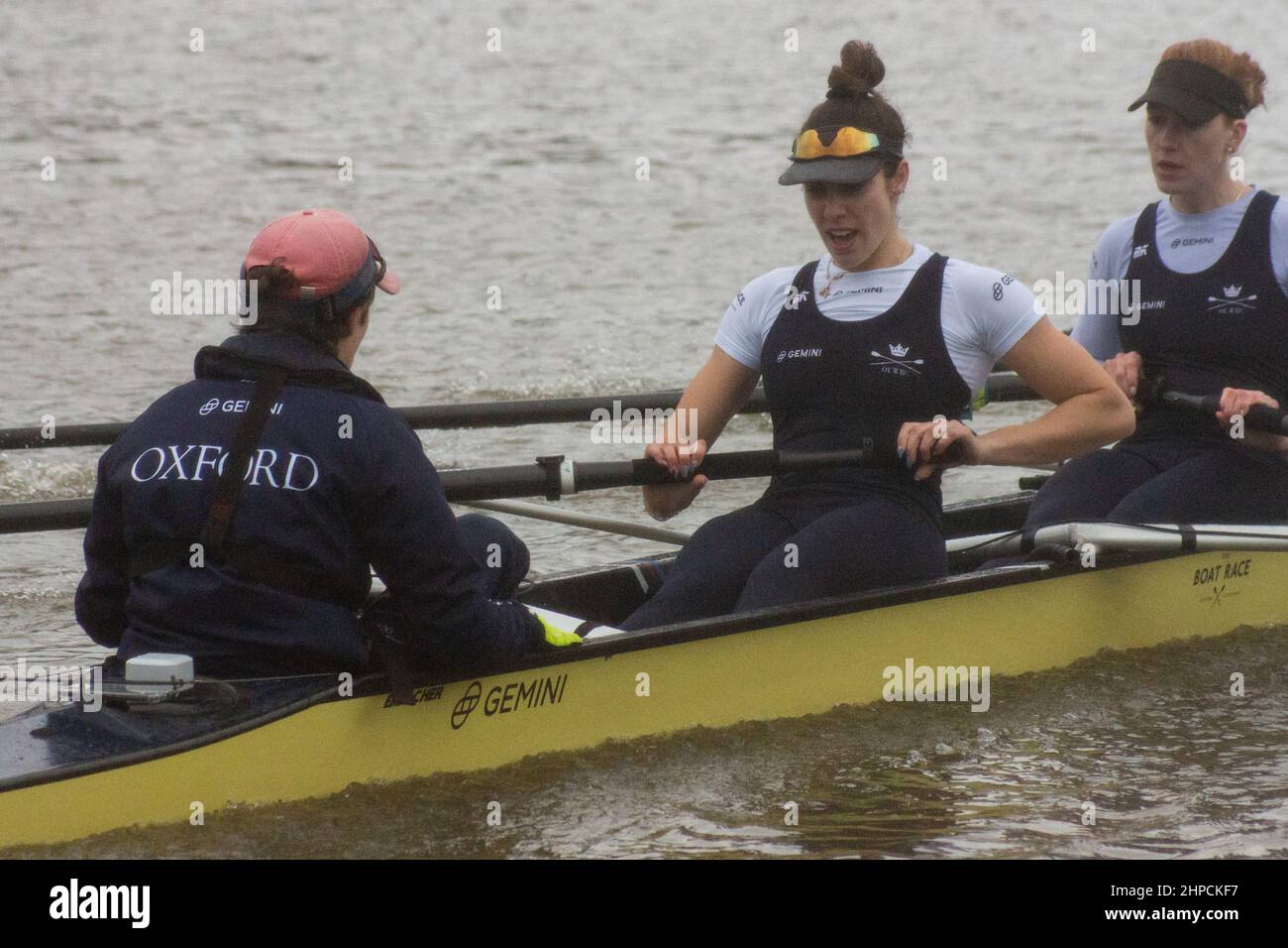 London, UK. 20th Feb, 2022. Oxford Beat Leander As Seen From The Umpire ...