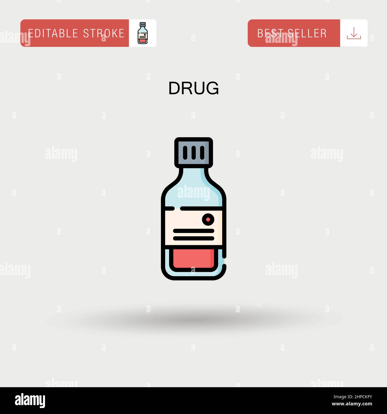 Drug pill icon hi-res stock photography and images - Alamy