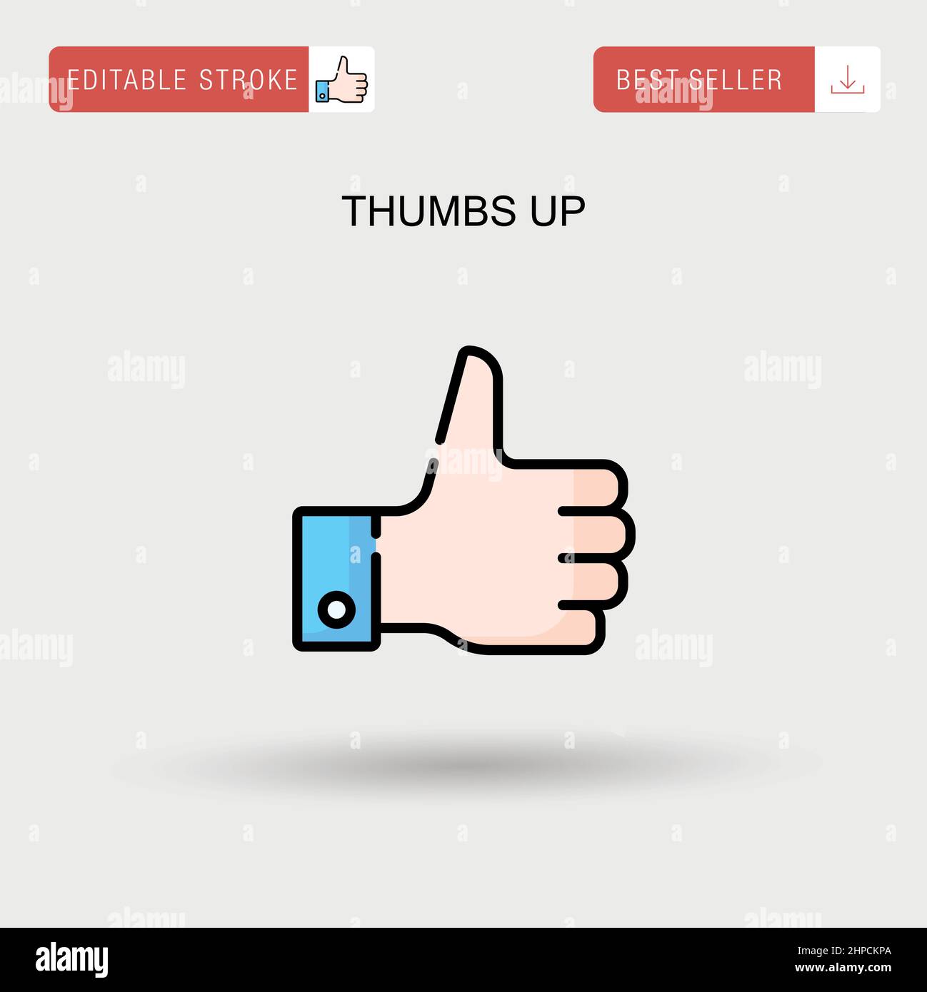 Thumbs up success business Stock Vector Images - Alamy