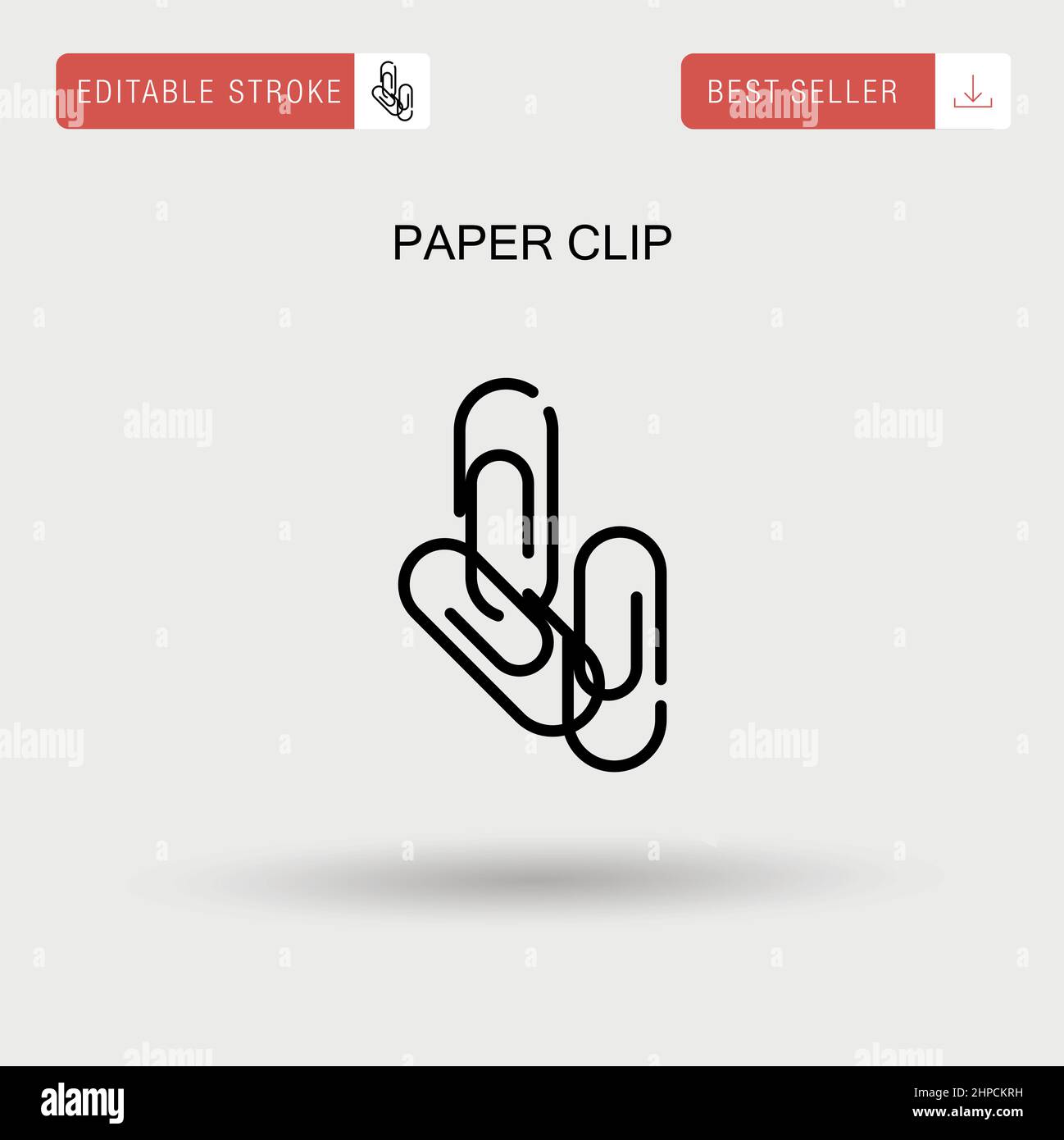 Letter paperclip symbol Stock Vector Images - Alamy