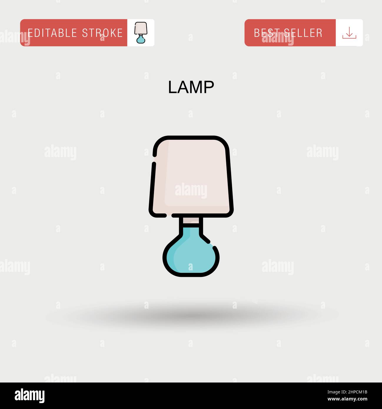 Lamp Simple vector icon Stock Vector Image & Art - Alamy