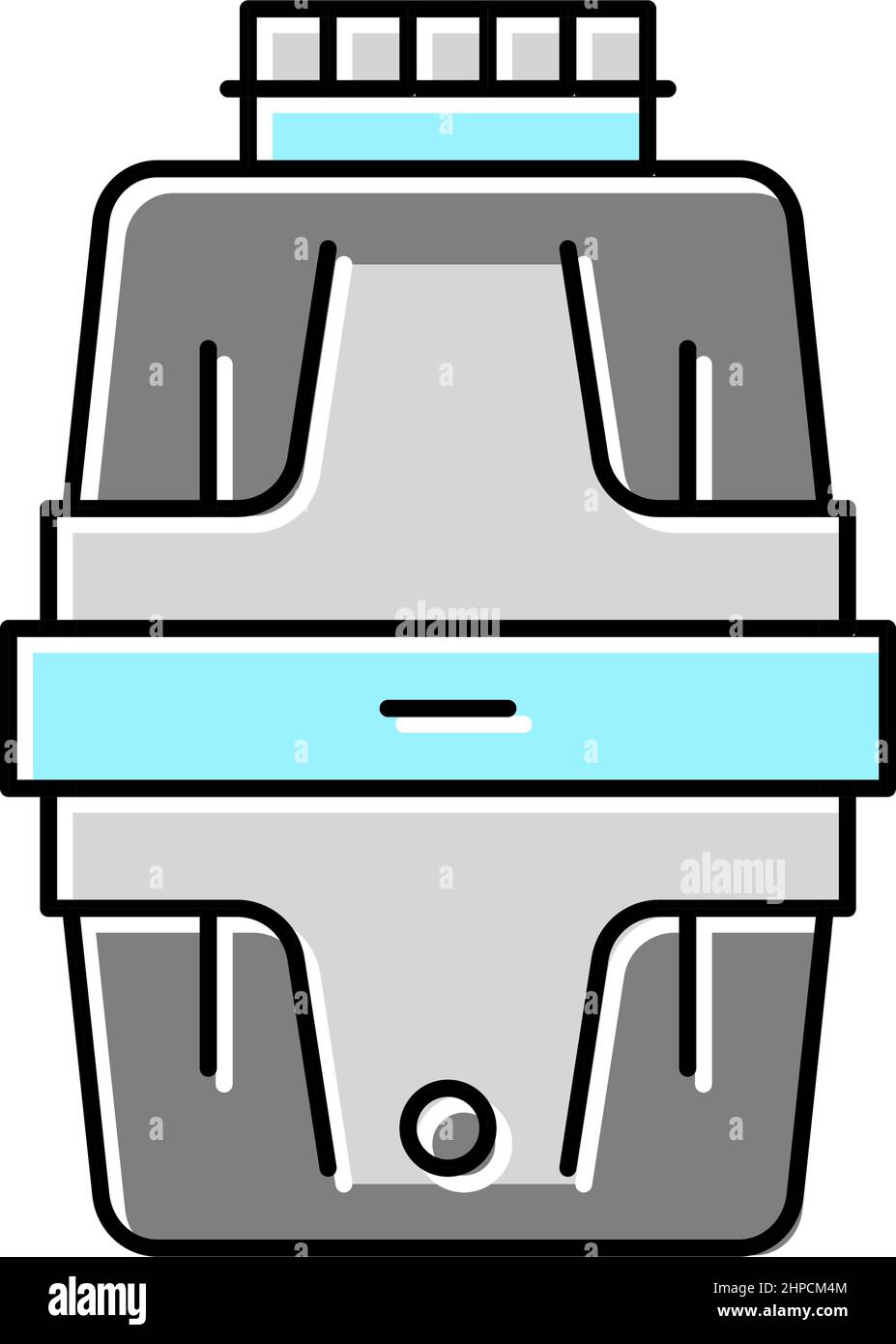 garbage disposal color icon vector illustration Stock Vector Image ...