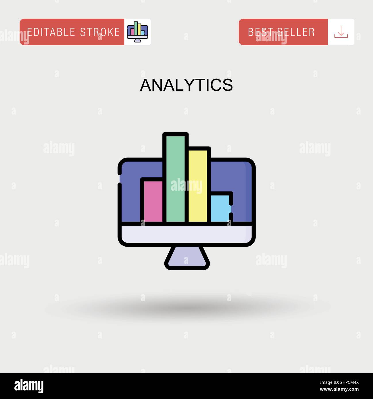 Analytics Simple vector icon Stock Vector Image & Art - Alamy